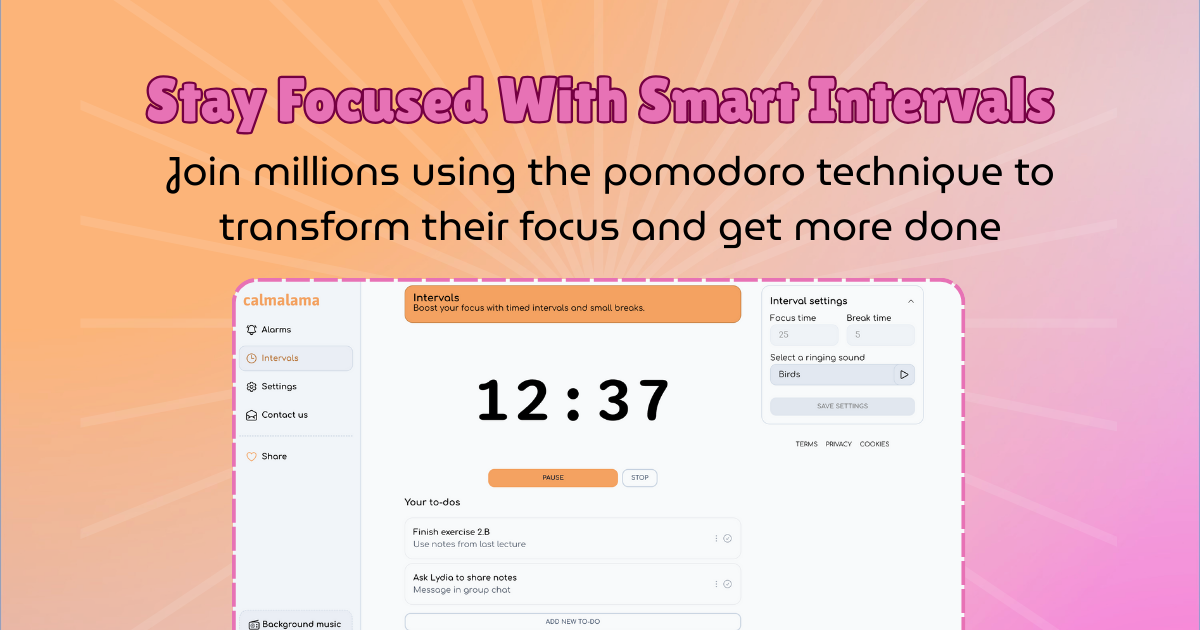 The Complete Pomodoro Technique Guide for 2025 | calmalama